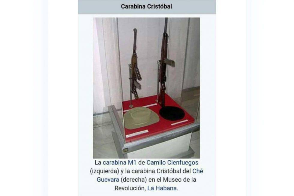 La carabina San Cristóbal del "Che Guevara"